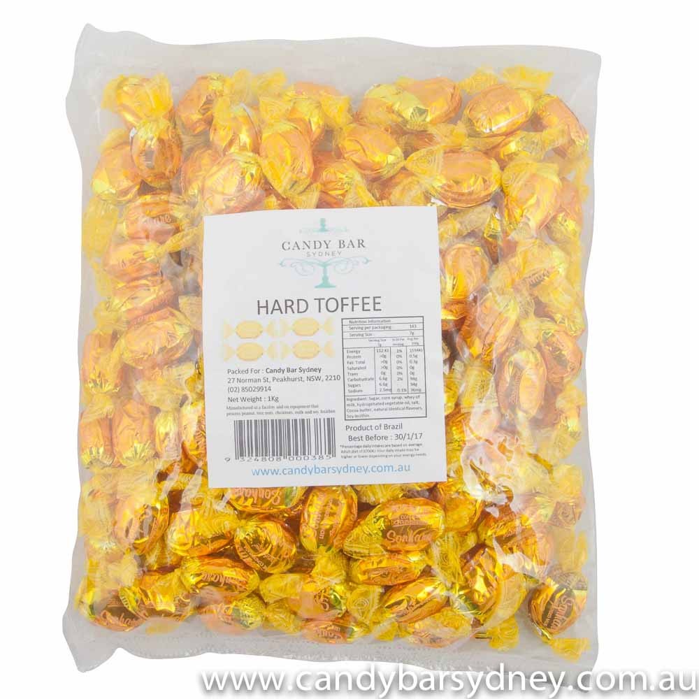 Yellow/Gold Wrapped Toffees 1kg | Candy Bar Sydney