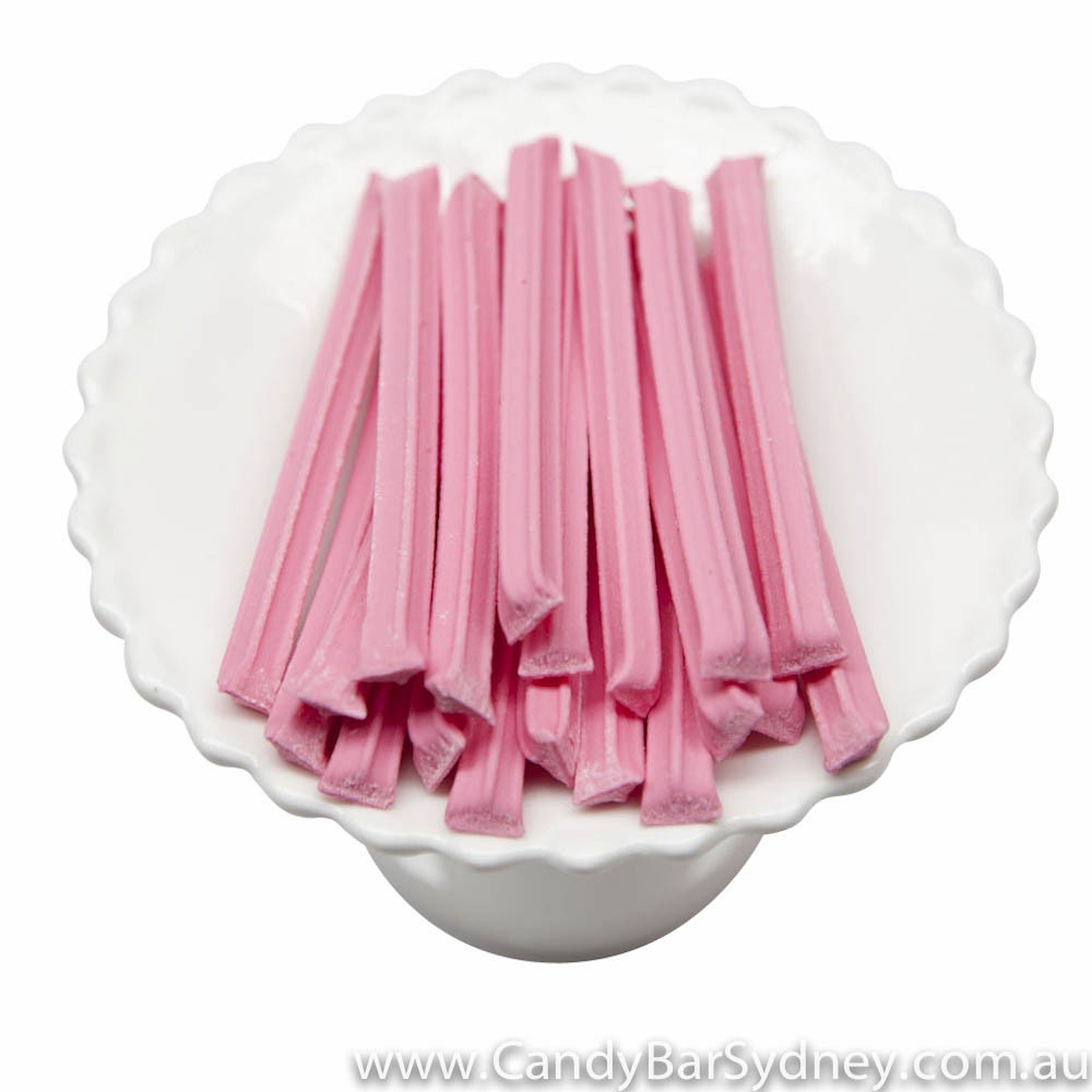 Pink Musk Sticks Bulk Box 1.6kg - Kanga | Candy Bar Sydney