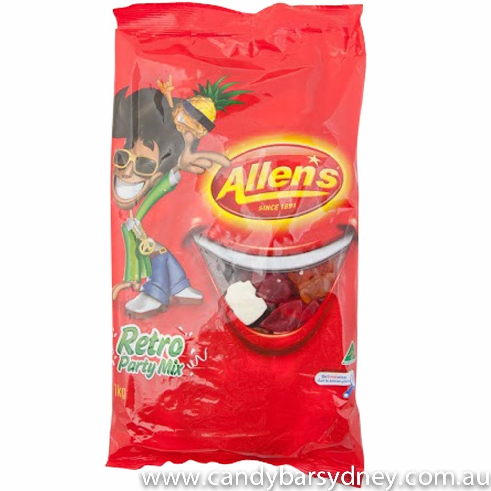 Allen's Retro Party Mix 1kg | Candy Bar Sydney