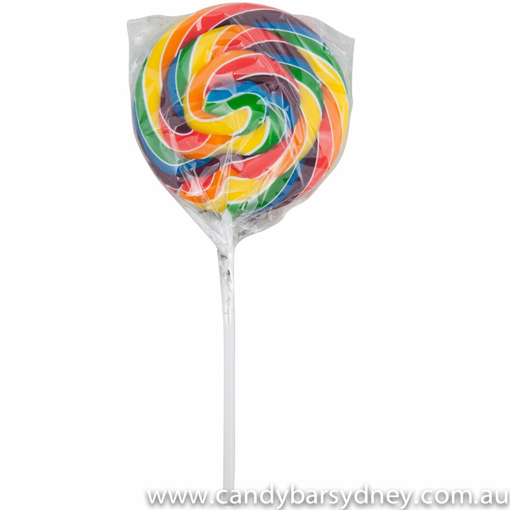 Rainbow Swirl Lollipops 18 pack | Candy Bar Sydney